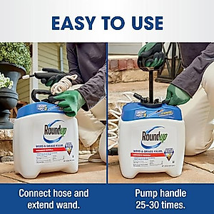 Roundup Weed & Grass Killer₄ with Pump 'N Go 2 Sprayer, Use In and Around Flower Beds, Trees & More, 1.33 gal.