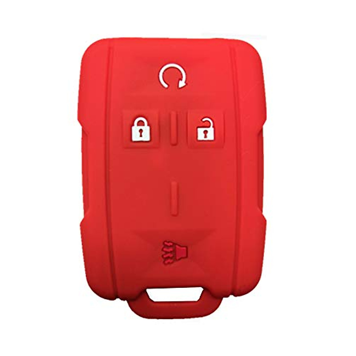 KAWIHEN Silicone Key Fob Cover Protector Fit for 2014 2015 2016 2017 Chevrolet Chevy Silverado Colorado Tahoe Suburban Gmc Yukon Sierra 13577770 2288148 M3N-32337100