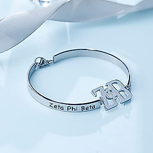 U-CHYTY Sorority Bracelet 1920 Greek Sorority Bracelet Finer Women Jewelry Sorority Gift for Finer Women(CBR)