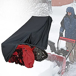 Snow Thrower Cover - Universal Snow Blower Protection Cover, Heavy Duty 210D Waterproof Snow Sweeping Replacing Cover, 47"L x 40"H x 32"W