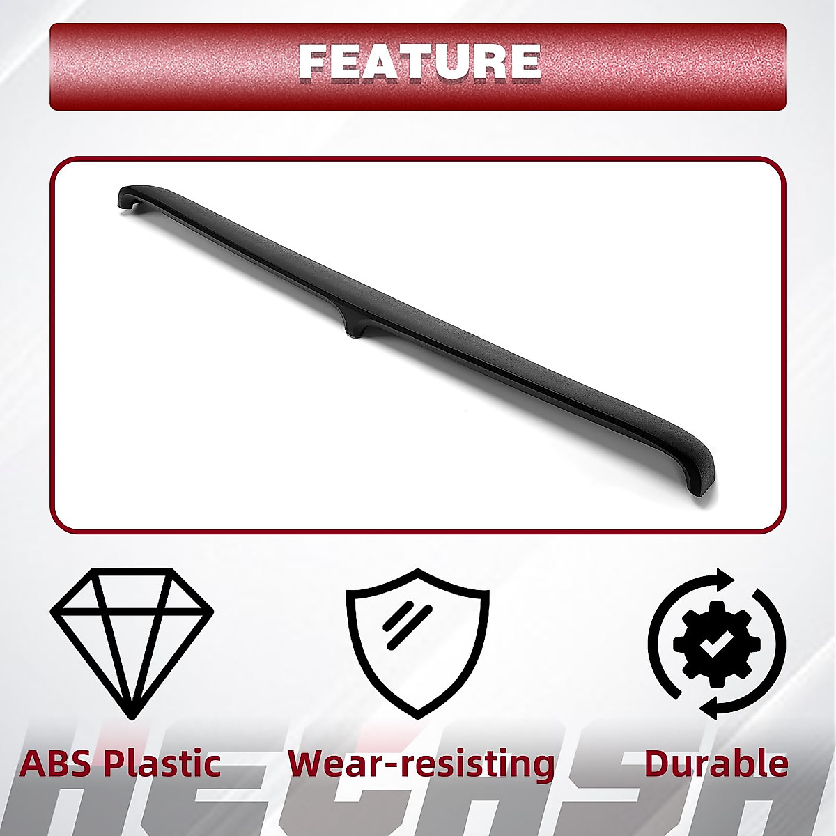 HECASA Black Dash Cover Dashpad Cover Compatible with 1973-1979 Ford F100 F150 F250 F350 Bronco Replacement Dash Pad