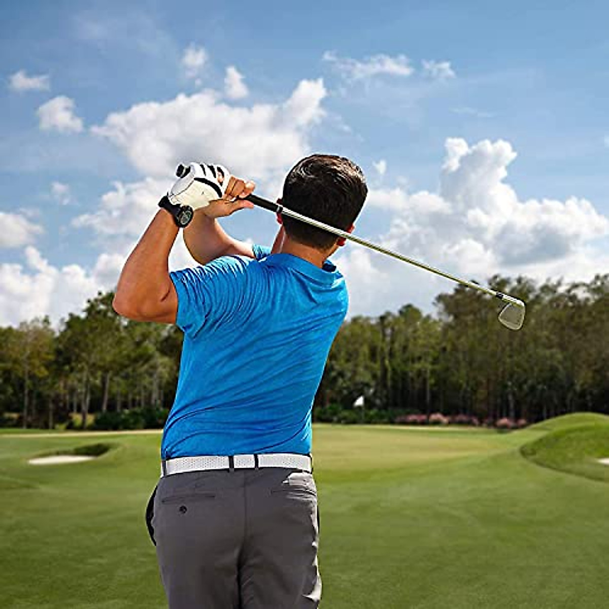 Garmin Approach S42 (Gunmetal/Black) Golf GPS Watch | Golfer's Bundle with Portable Charger & HD Tempered Glass Screen Protectors (x2) | 42,000+ Courses, Green View True Shape, & F/M/B Yardage