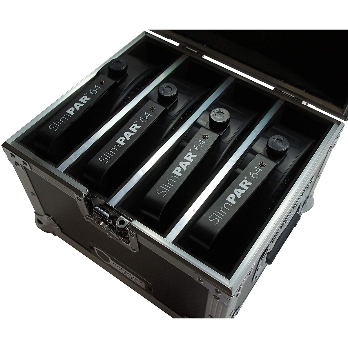 Harmony Audio Cases HC4SLIMPAR64 Light Flight Road Case Compatible with Chauvet SlimPAR 64 x 4