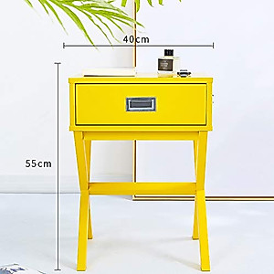 SJYDQ Fashion Nightstands Simple Bedroom Simple Wood Northern Europe Bedside Storage Mini