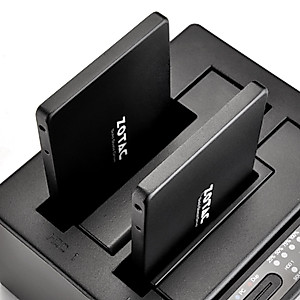 SilverStone Technology 3.5" and 2.5" External Hard Drive Dock with USB 3.1 Type- C Gen 2, Supports Offline Clone and JBOD modes with Hot-Swap TS12C