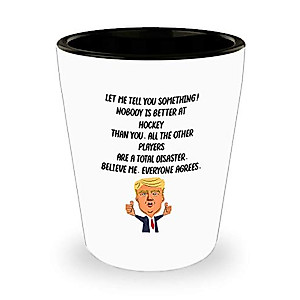 Funny Trump For Hockey Nobody Is Better At Hockey Than You Unique Drinking Cup Best Gag Idea Birthday Stocking Stuffer