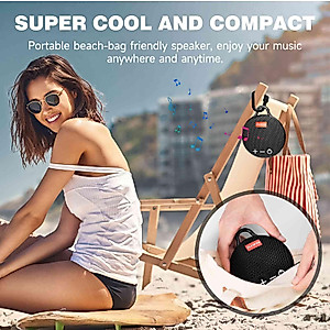 UrbanX Audience Series IPX7 Bluetooth Waterproof Speaker with Clip, 20H Playtime, Compact Speaker with Big Sound, Punchy Bass, Wireless for 13 Lite & Beach, Pool, Boat, Biking Black 1 Pack