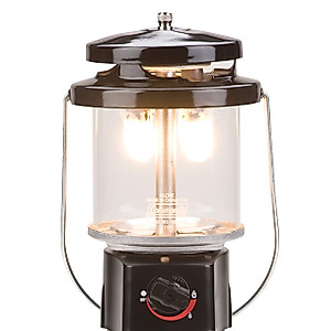 Coleman 1000 Lumens Deluxe Propane Lantern, Gas Lantern with Adjustable Brightness, Pressure Control, Carry Handle, and Mantles Included