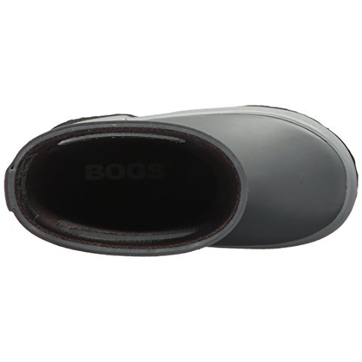 Bogs Kids' Skipper Waterproof Rubber Rain Boot for Boys and Girls,Solid Gray,13 M US Little Kid