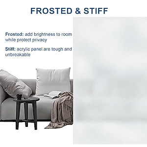 38.5" x 80" Accordion Doors 4-Lite Frosted Acrylic with PVC Panels Bifold Closet Door Hardware Kit Included, Folding Doors with 2 Handles for Closet Bathroom Doorways