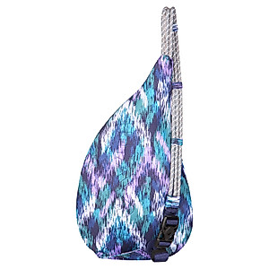 KAVU Mini Rope Sling Pack with Adjustable Rope Shoulder Strap - Glacier Ikat