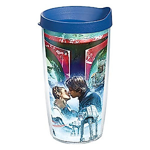 Tervis Made in USA Double Walled Star Wars Insulated Tumbler Cup Keeps Drinks Cold & Hot, 16oz, Empire 40th Collage