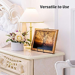 Mocoosy 2 Pack 6 Inch Display Stands for Plate - Black Metal Iron Easel Plate Holder Stands Frame Holders for Displaying Photos, Pictures, Decorative Plate Dish and Tabletop Art