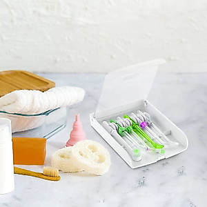 Travel Storage Case for Waterpik Replacement Tips, Travel Case for Waterpik Water Flosser Replacement Parts, NO Tips Included