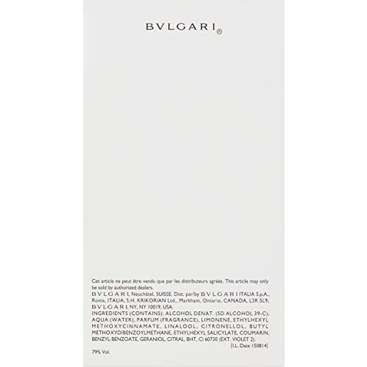 Bvlgari Man by Bvlgari 3.4 oz Eau de Toilette Spray