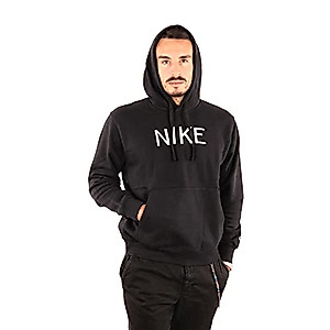 Nike Nsw Pullover Hoodie Mens Size - Medium Black/White