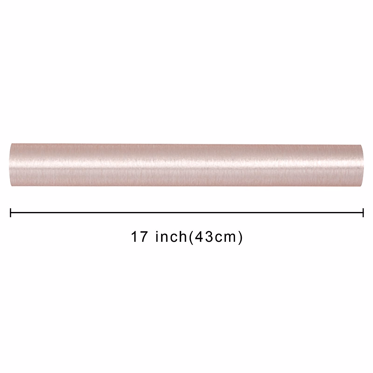 Yarcony Wrapping Paper Roll - 17 Inch x 16.5 Feet Brushed Metallic Brush Rose Gold Packing Paper with Basic Texture for Birthdays, Anniversaries, Baby shower,Holiday and Weddings