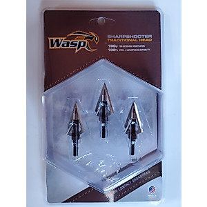 Wasp Archery SharpShooter Traditional 150 Grain Cut On Contact Broadhead