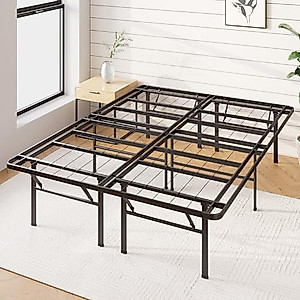 ZINUS SmartBase Heavy Duty Mattress Foundation, 16 Inch Metal Platform Bed Frame, No Box Spring Needed, Sturdy Steel Frame, Underbed Storage, King