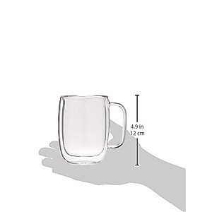 ZWILLING J.A. Henckels Glass Latte Mug Set, 2 Count (Pack of 1)