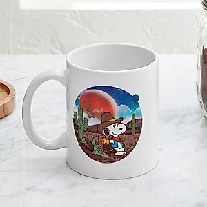 CafePress Snoopy Space Cowboy Mugs Ceramic Coffee Mug, Tea Cup 11 oz
