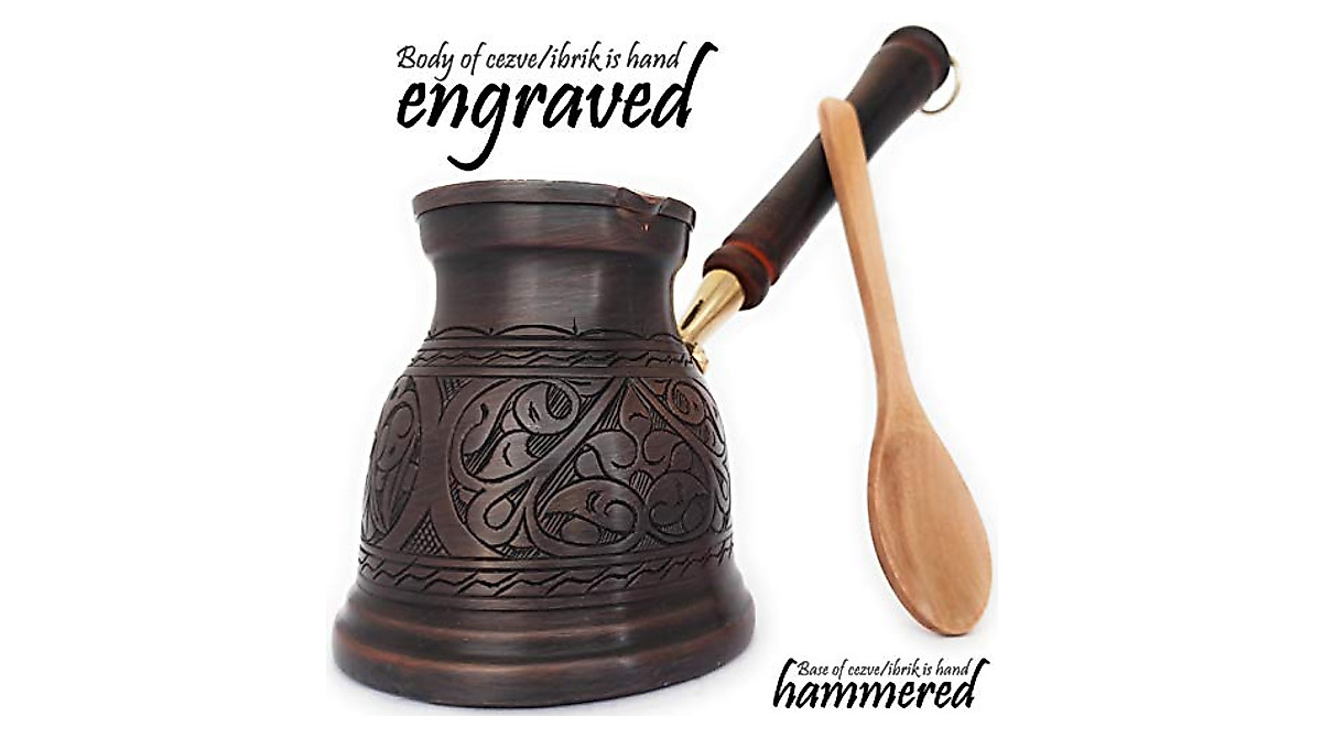 DEDE Copper IST XLarge Coffee Pot - Handcrafted Excellence