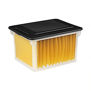 Sterilite 18689004 Storage File Box, 4-Pack , Black