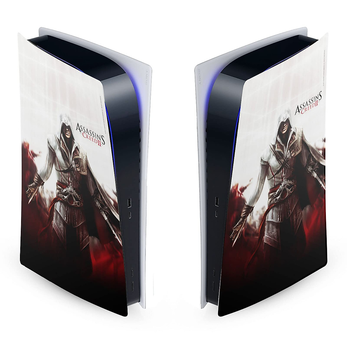 Head Case Designs Officially Licensed Assassin's Creed Cover Art II Graphics Matte Vinyl Faceplate Sticker Gaming Skin Decal Cover Compatible With Sony PlayStation 5 PS5 Digital Edition Console