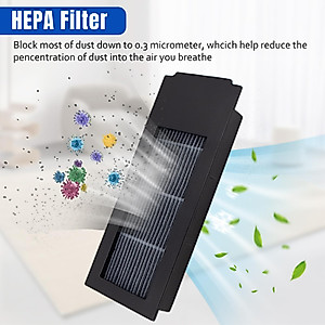 17pcs Replacement Parts for Ecovacs Deebot X2 / X2 Omni / X2 Pro / DEX86 Vacuum Cleaner Accessories, 1 Main Brush, 4 Side Brush, 4 Hepa Filters, 4 Dust Bags, 4 Mop Cloths