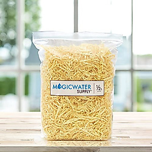 MagicWater Supply Crinkle Cut Paper Shred Filler (1/2 LB) for Gift Wrapping & Basket Filling - Canary