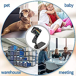 Mini Camera Nanny Cam Baby Camera Dashboard Cam Doorbell Cam 720P/1080P Cop Cam - SQ11 HD Camera Small Infrared Camera Night Vision No Wifi Needed Pocket Camera Bike Cam Tiny Helmet Cam