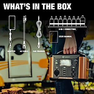 Southwire Elite 300 Series, 296Wh Backup Lithium Battery, 120V/300W Pure Sine Wave AC Outlet, Solar Generator (Solar Panel Not Included) for Camping, Travel, RV, Outdoors and more