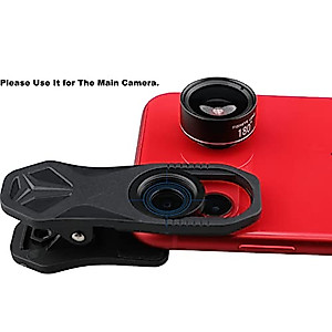 180° fisheye Lens,for iPhone,Samsung,Pixel,BlackBerry etc,with Clip,Cell Phone Lens,anamorphic Lens,Funny Pictures