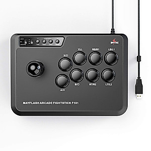 MAYFLASH ARCADE STICK F101 for Nintendo Switch/PC/PS3/Android/Neogeo mini/SEGA MEGA Drive mini/SEGA GENESIS mini