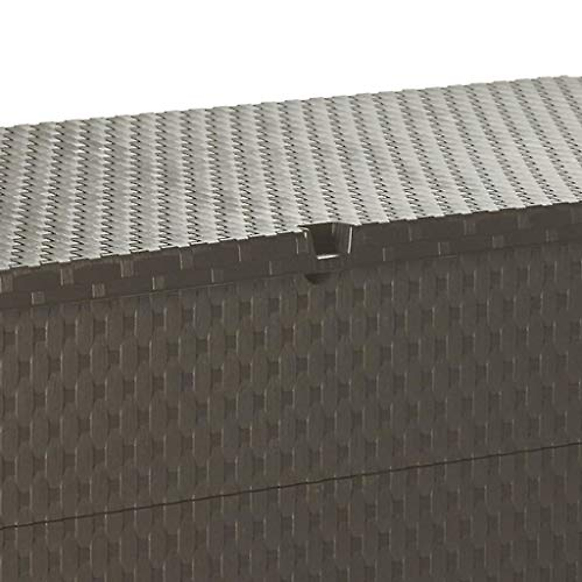 Tidyard Garden Storage Deck Box Lockable Storage Container All Weather Outdoor Cushion and Tools Organizer Brown for Patio, Lawn, Poolside, Indoor Outdoor 47.2 x 22.05 x 24.8 Inches (L x W x H)