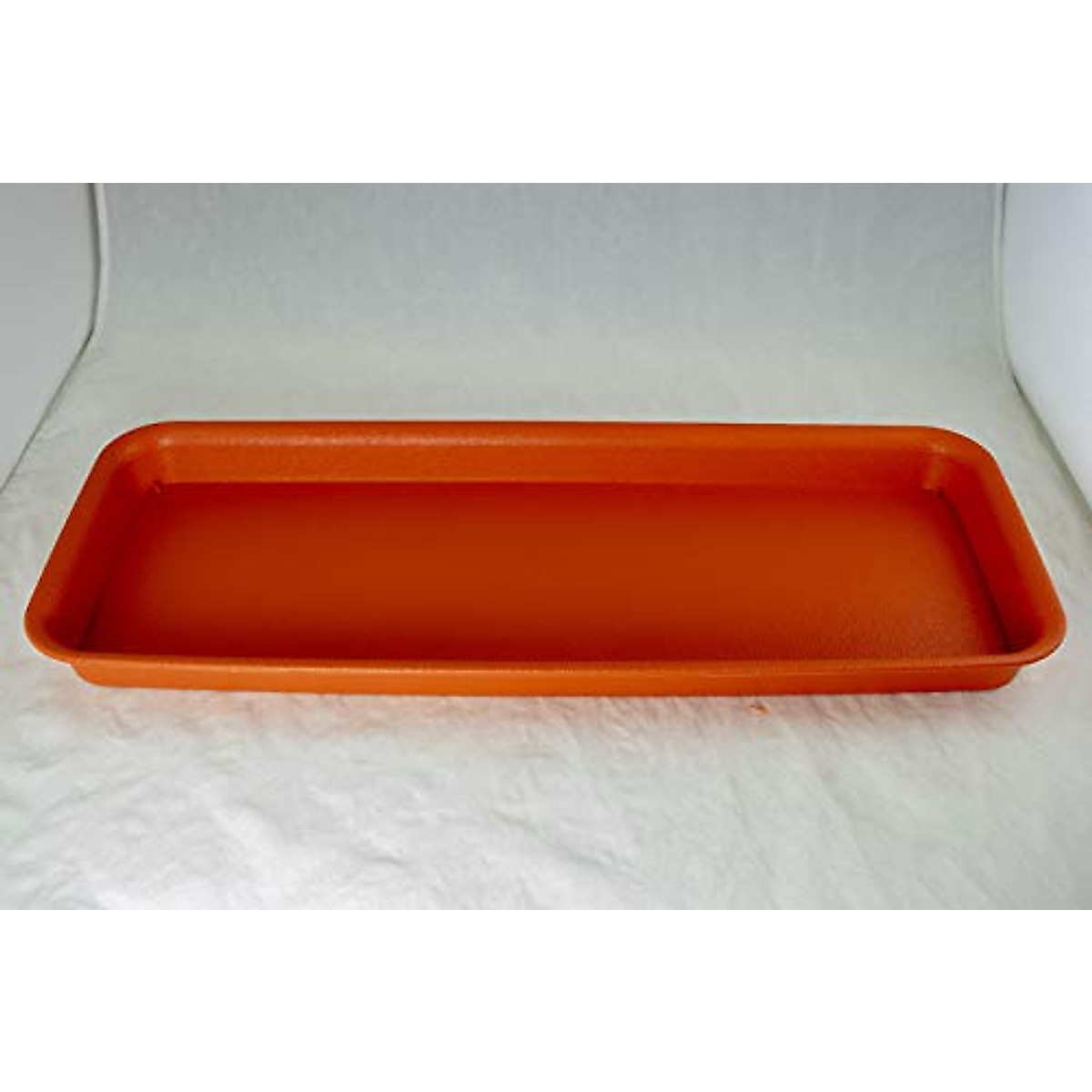 Calibonsai 19'' Narrow Rectangular Plastic Humidity Tray for Bonsai Tree & Home Garden Plant, Black