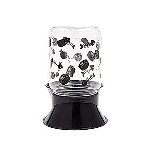 Lixit Reversable Water or Dry Food Feeders for Cats and Dogs (Small, Black)