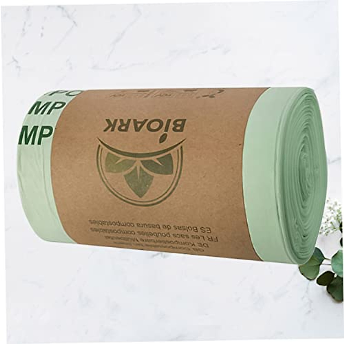 VALICLUD 50pcs Corn Starch Compost Trash Bags Poo Bags Compostable Garbage Bags Corn Starch Bag Poop Bag Poop Bags Biodegradation Poop Bag Pet Garbage Bag Flat Green Dumpster Bag