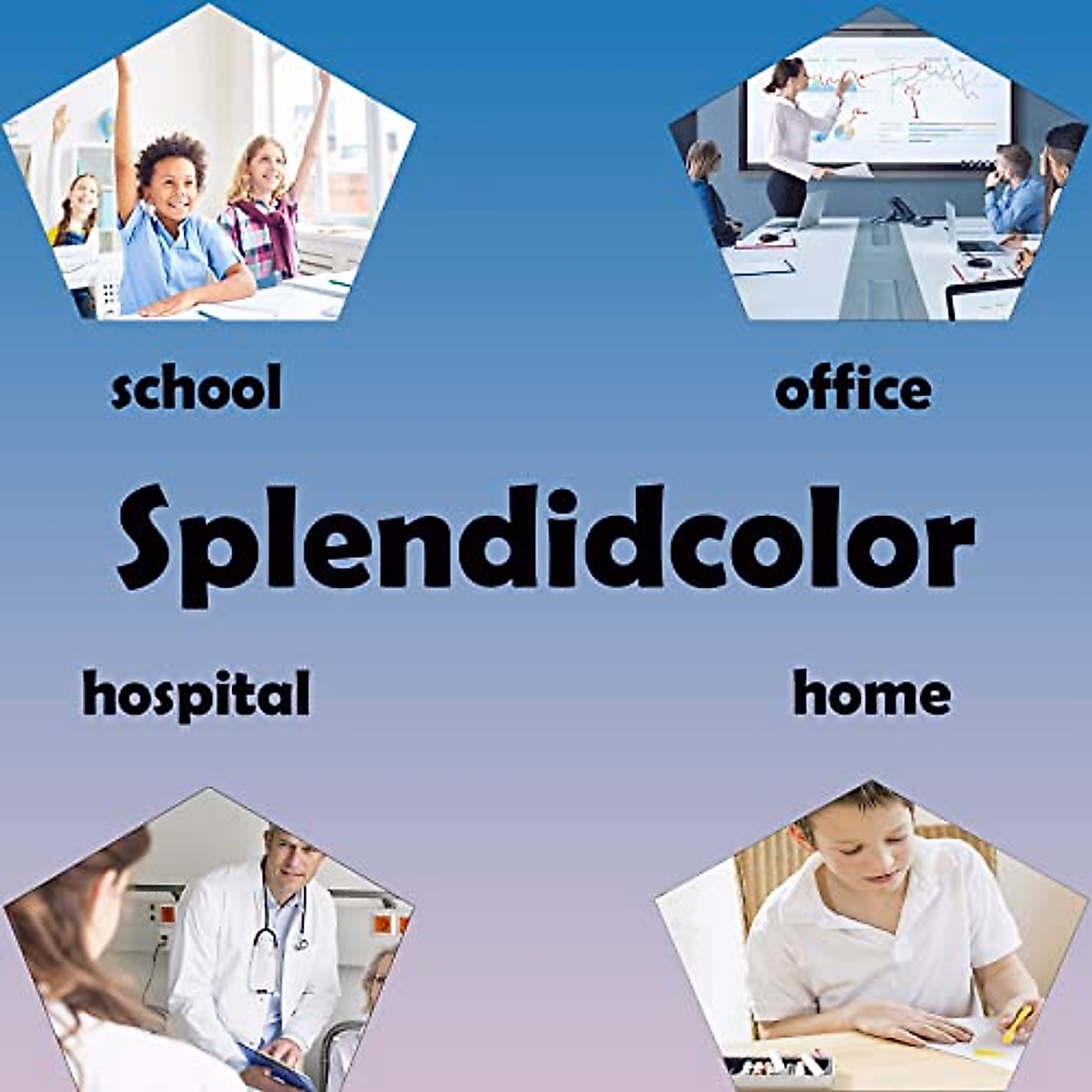 SPLENDIDCOLOR Remanufactured High Yield 4PK C4150 Toner Cartridge 24B6516 24B6517 24B6518 24B6519 Replacement for Lexmark C4150 Printer