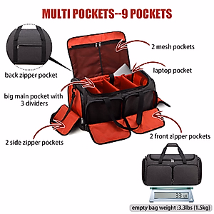 Sneaker Bag Travel Shoes Duffel Bags Men Women Gym Sports Luggage Duffle Carrying Case Bag with Divider Adjustable Compartment Portable Soccer Athletic Shoes Carrier Heavy Duty Traveling Accessories