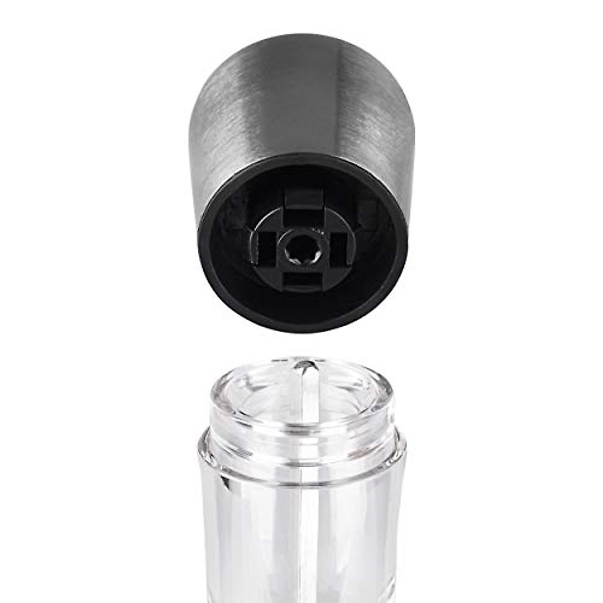Cole & Mason H59408G Derwent Salt and Pepper Mills | Gourmet Precision+ | Stainless Steel/Acrylic | 190mm | Gift Set | Includes 2 x Salt and Pepper Grinders | Lifetime Mechanism Guarantee