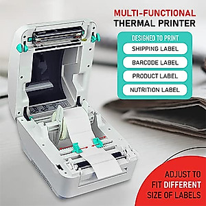 Arkscan 2054A Ethernet Network Shipping Label Printer for Windows Mac Chromebook Support Amazon Ebay Paypal Etsy Shopify ShipStation Stamps.com UPS USPS FedEx, Roll & Fanfold 4x6 Direct Thermal Label
