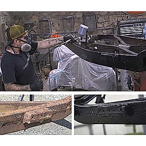 Eastwood Matte Black Rust Encapsulator Plus | Long Lasting Durable Finish 1 Coat Maximum Rust Protection | Heat Resistance up to 350 degrees Fahrenheit | 1 Quart, Matte Black