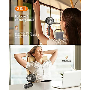 Mini Handheld Fan,New Semiconductor Refrigeration Hand Fan for Fast Cooling ,USB Rechargeable Fan Personal, Battery Operated 3 Speed Small Fan,Mini Size perfect for Kids,Home,Outdoor,Office,Travel