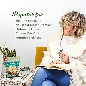 GIN GINS Original Ginger Chews by The Ginger People – Anti-Nausea and Digestion Aid, Individually Wrapped Healthy Candy – Original Flavor, 3 Oz Bag (Pack of 1)