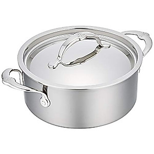 Hestan - NanoBond Collection - Titanium Stainless Steel 3-Quart Soup Pot with Lid - Toxin, PFAS, & Chemical Free Clean Cookware, Induction Cooktop Compatible