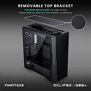 Phanteks Eclipse G500A Performance Mid Tower Case, Black