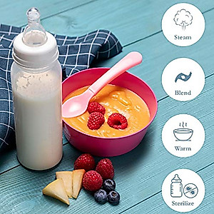Avec Maman - Baby Chef 4-in-1 Food Processor for Babies - NEW 2023 - Steamer - Blender - Bottle Warmer - Jar Warmer - Multifunctional Baby Food Maker - BPA-Free & Certified Safe