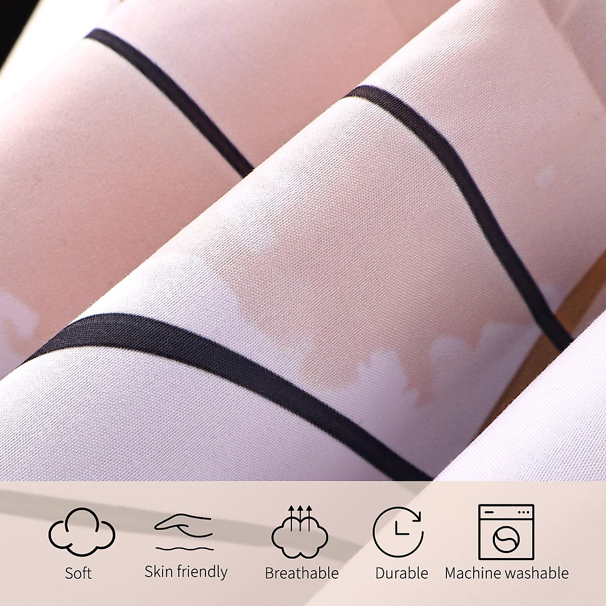 Rvciby Flower Duvet Cover Queen Size,Cotton with Polyester Duvet Cover Set Flower,3PCS Soft Microfiber Bedding Set with Corner Ties & Zipper Closure,1 Duvet Cover and 2 Pillow Shams