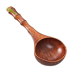 FOMIYES Wood Water Ladle Sauna Ladle Wooden Sauna Room Spoon Water Ladle Bathroom Spoon Shampoo Ladle Water Scoop for Sauna Room Kitchen Bathroom Garden Coffee Pouring Ladle